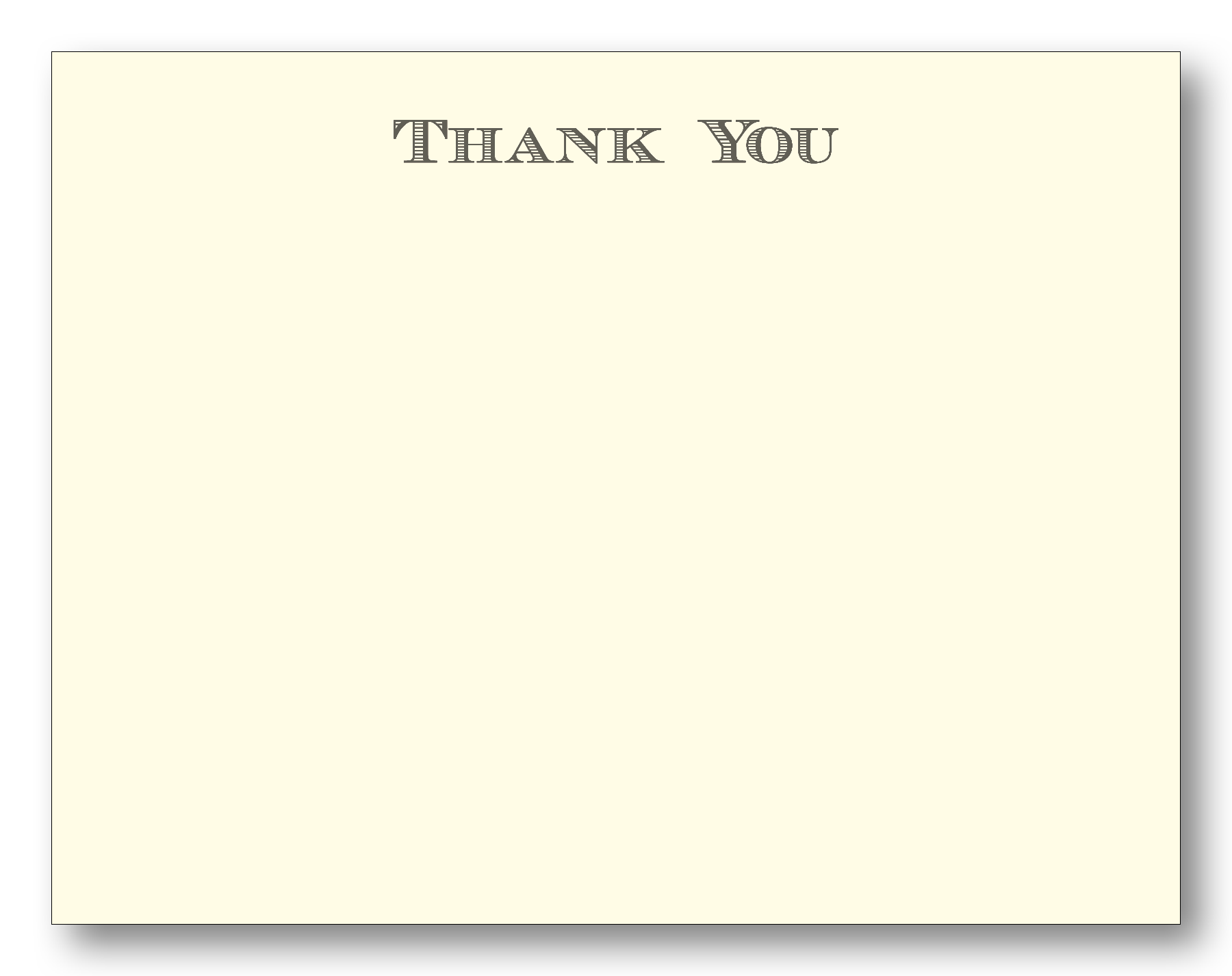 Thank You Block Note Card – Shade Tree Greetings